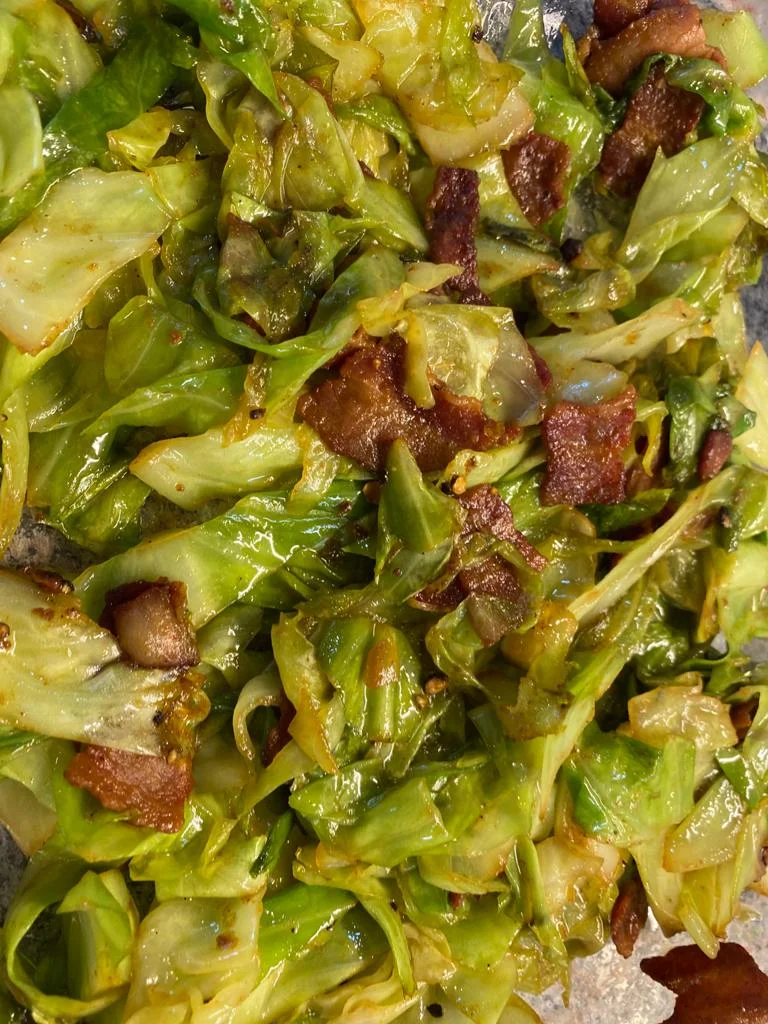 Fried Cabbage with Pancetta (Streaky Bacon) | Culinae Mundi