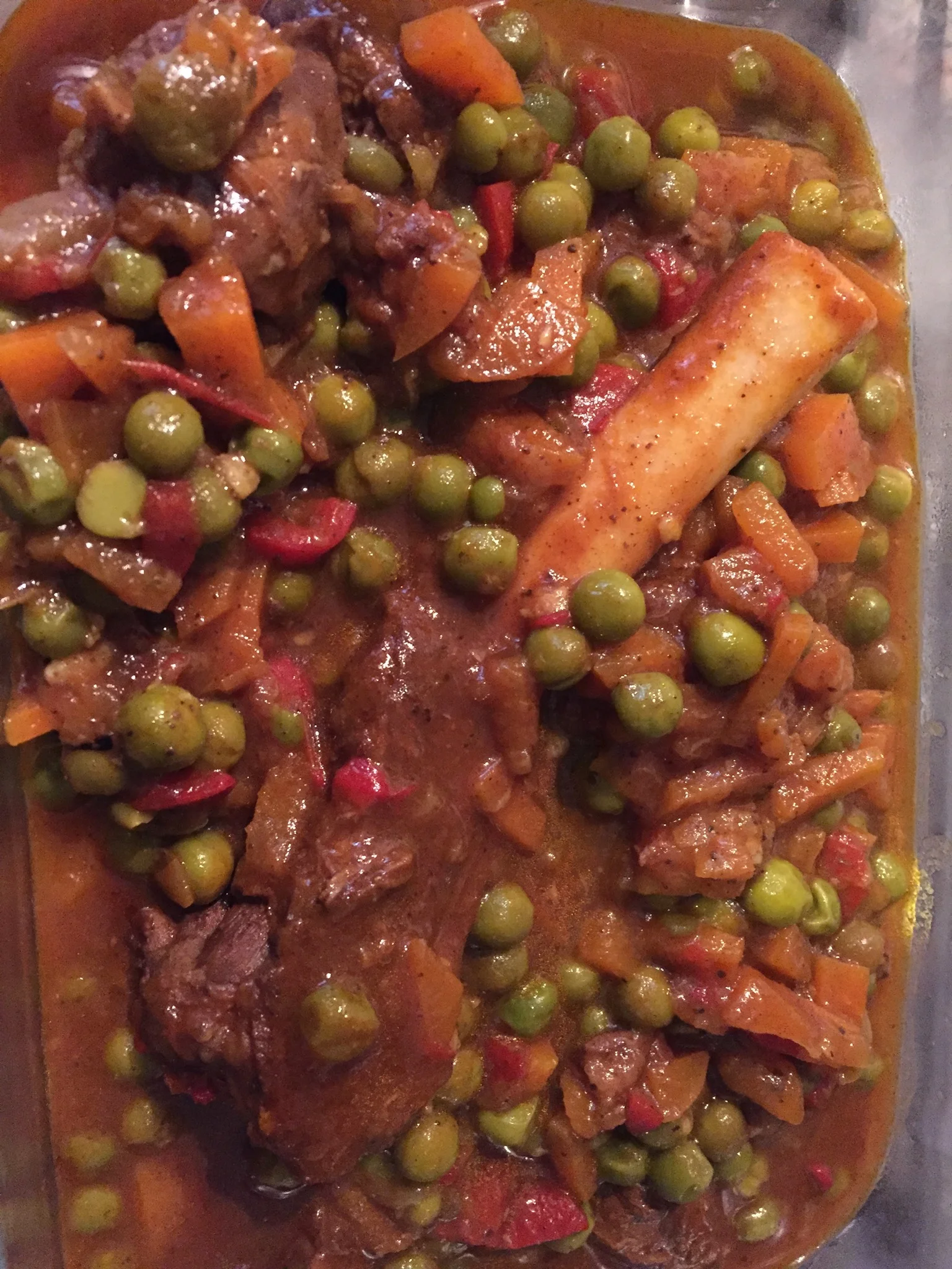 Green Peas, Carrots, and Lamb Shanks Stew | Culinae Mundi