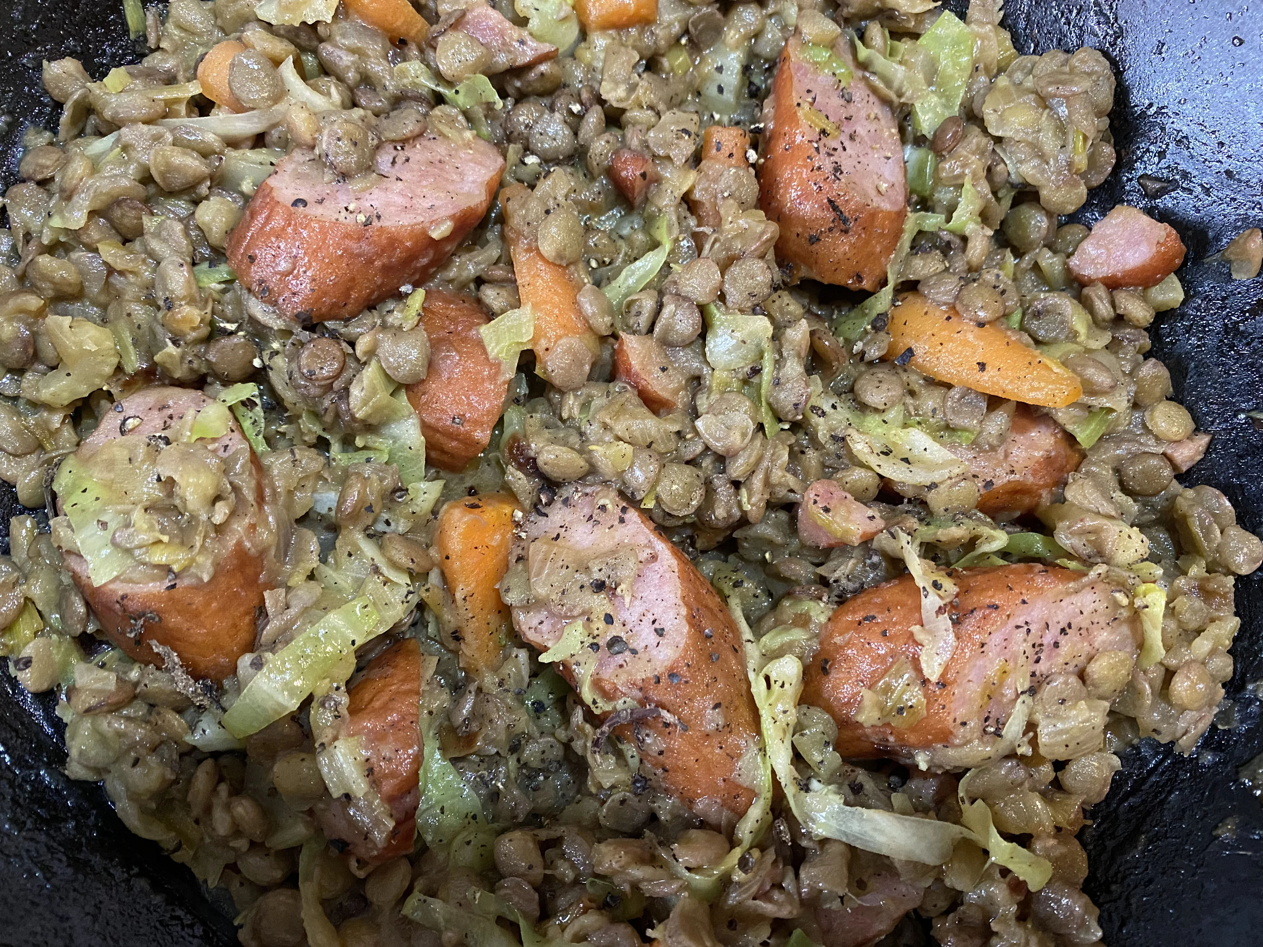 Lentils and Sausage Casserole | Culinae Mundi