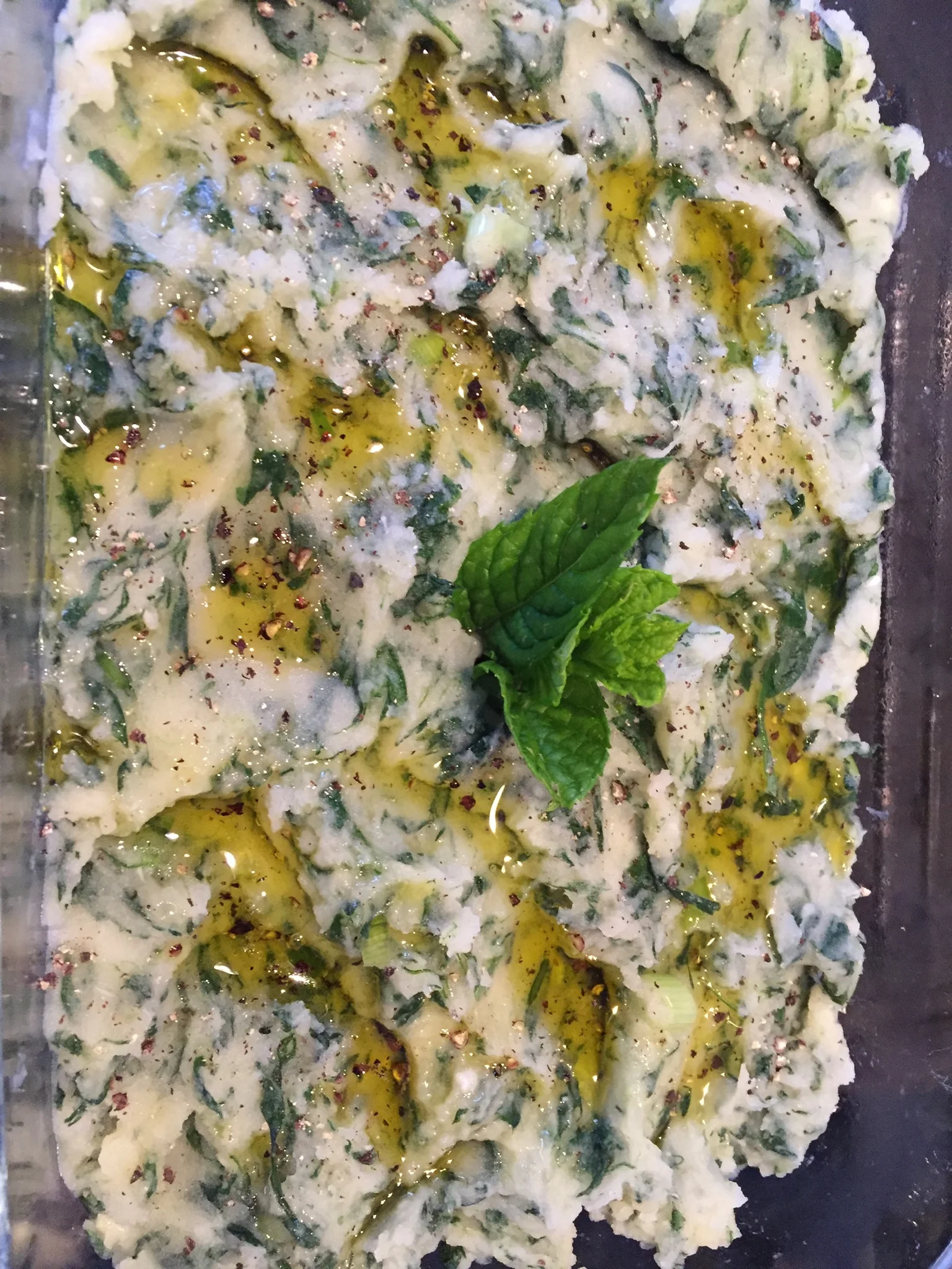 Mashed Potato and Spinach Salad | Culinae Mundi