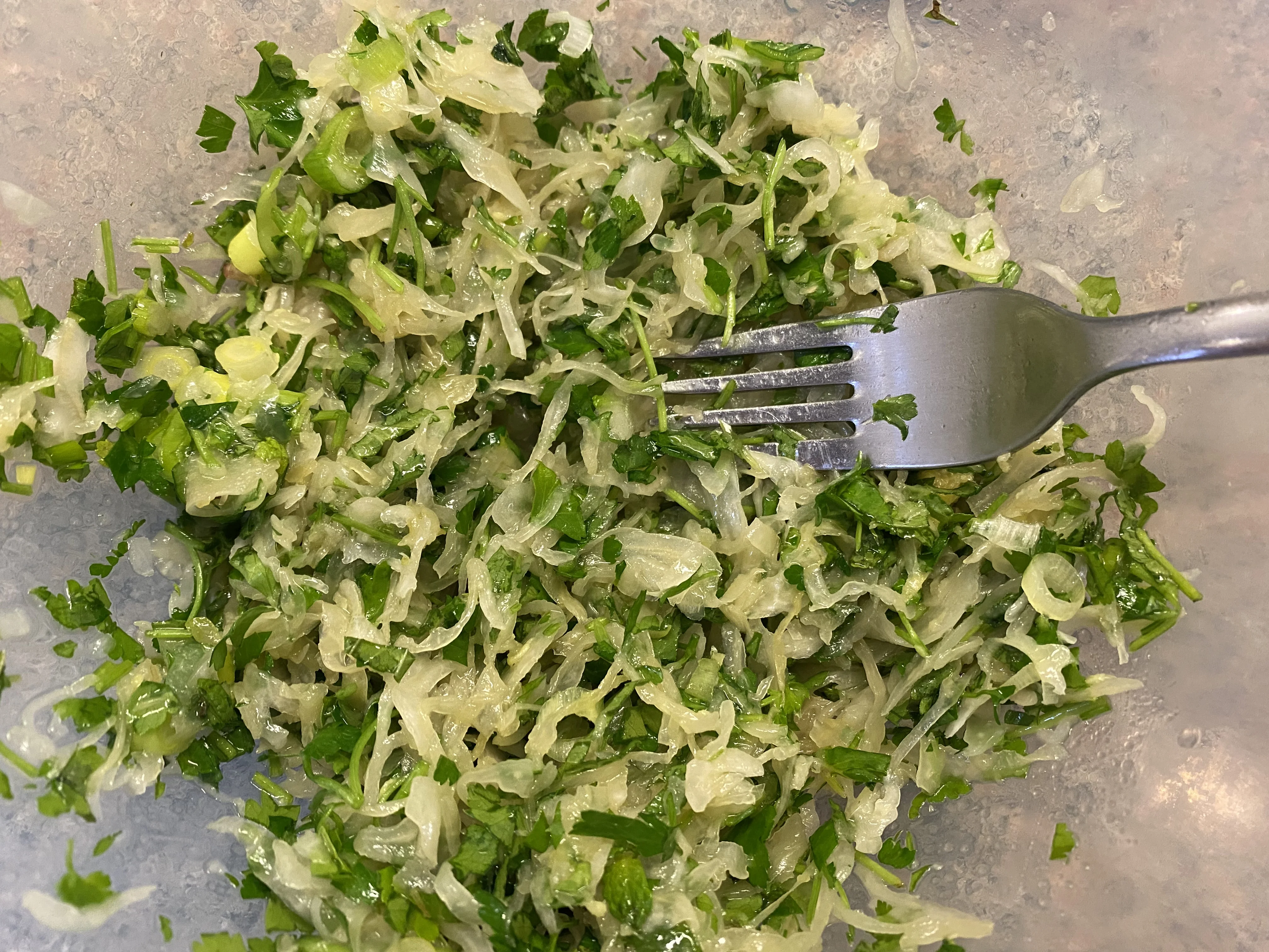 My Kapusta Kiszona (Sauerkraut Salad) | Culinae Mundi